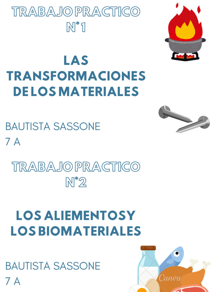 TRabajo Practico #1 Las Transformaciones de Los Materiales | PDF