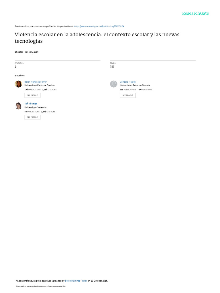 CL Bullying Cyberbullying 2016 | PDF | Acoso cibernético | Violencia