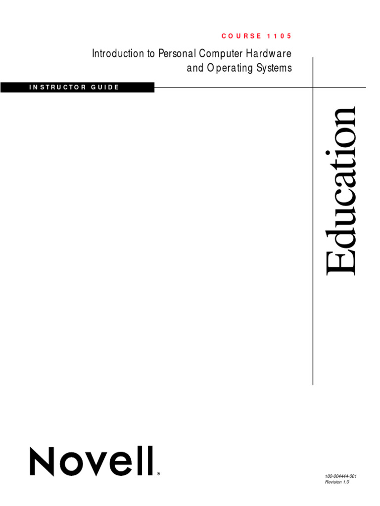 1105-Intro To PC Hardware and OSs | PDF | Computer Data Storage | Computer File