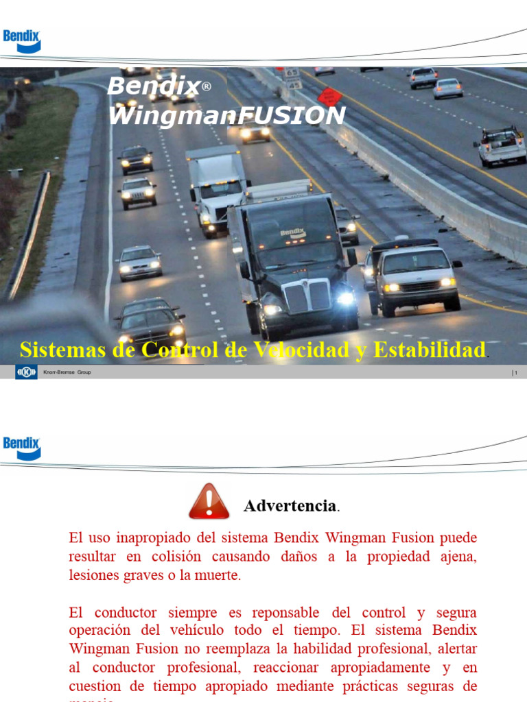 Bendix Wingman Fusion | PDF | Tecnologías automotrices | Vehículo de motor