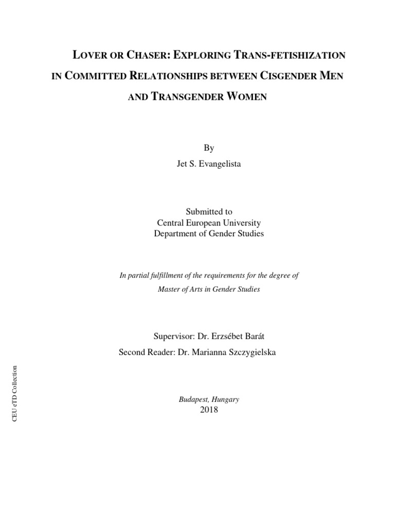 Cis-Trans Relationship Dynamics | PDF | Sexual Fetishism | Transgender