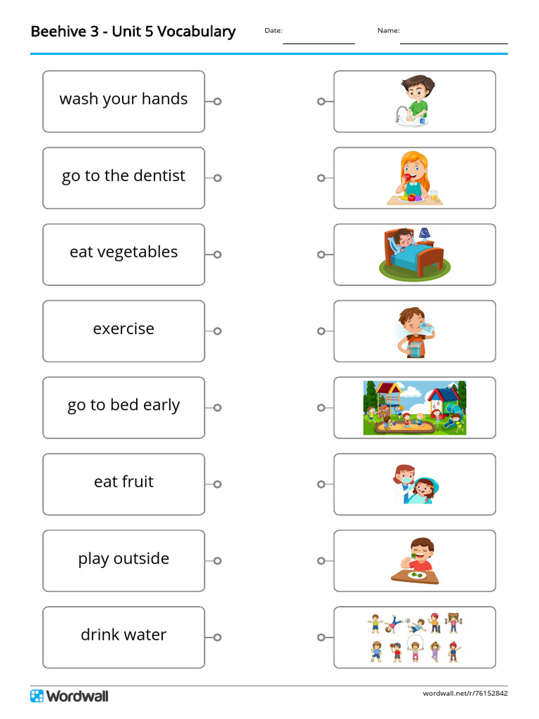 Beehive 3 Unit 5 Vocabulary Guide | PDF | Home & Garden