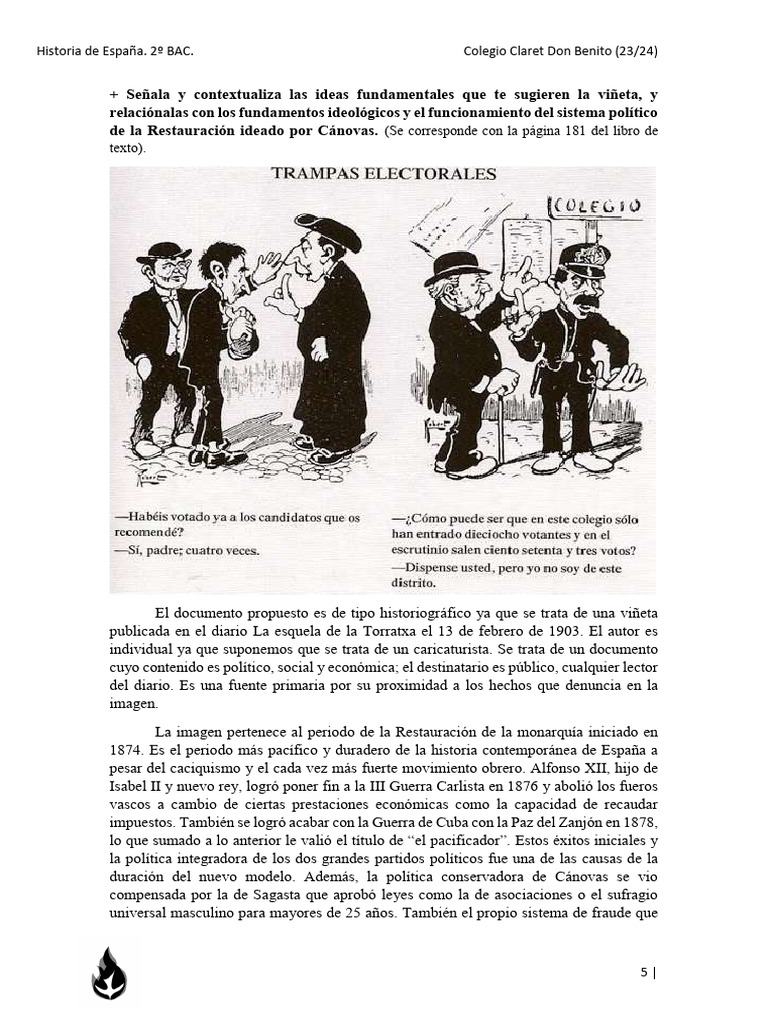 Bloque VII. Viñeta (Texto) | PDF | Gobierno de españa | Política de españa
