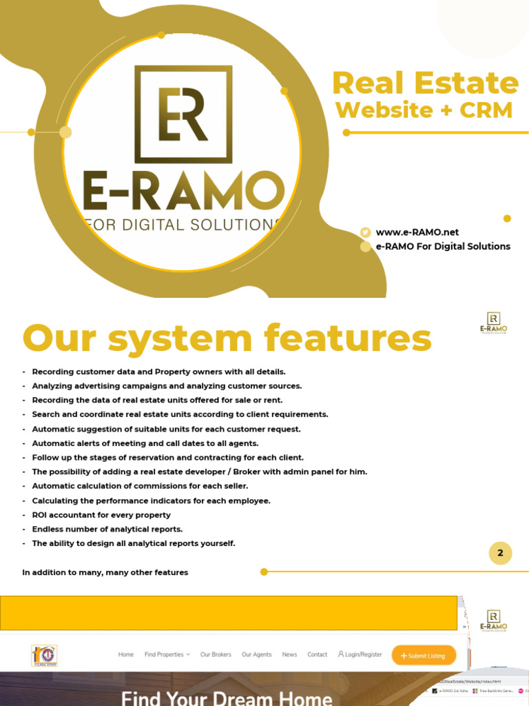 Realestate CRM Proposal | PDF | Customer Relationship Management | Cyberspace