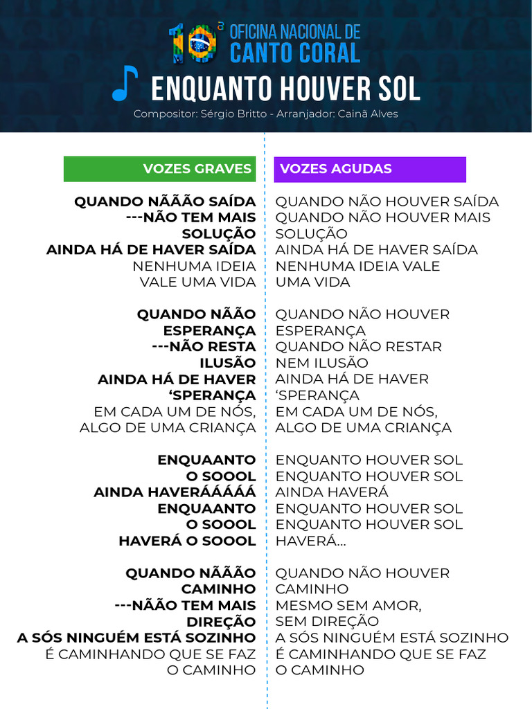Esperança Enquanto Houver Sol | PDF