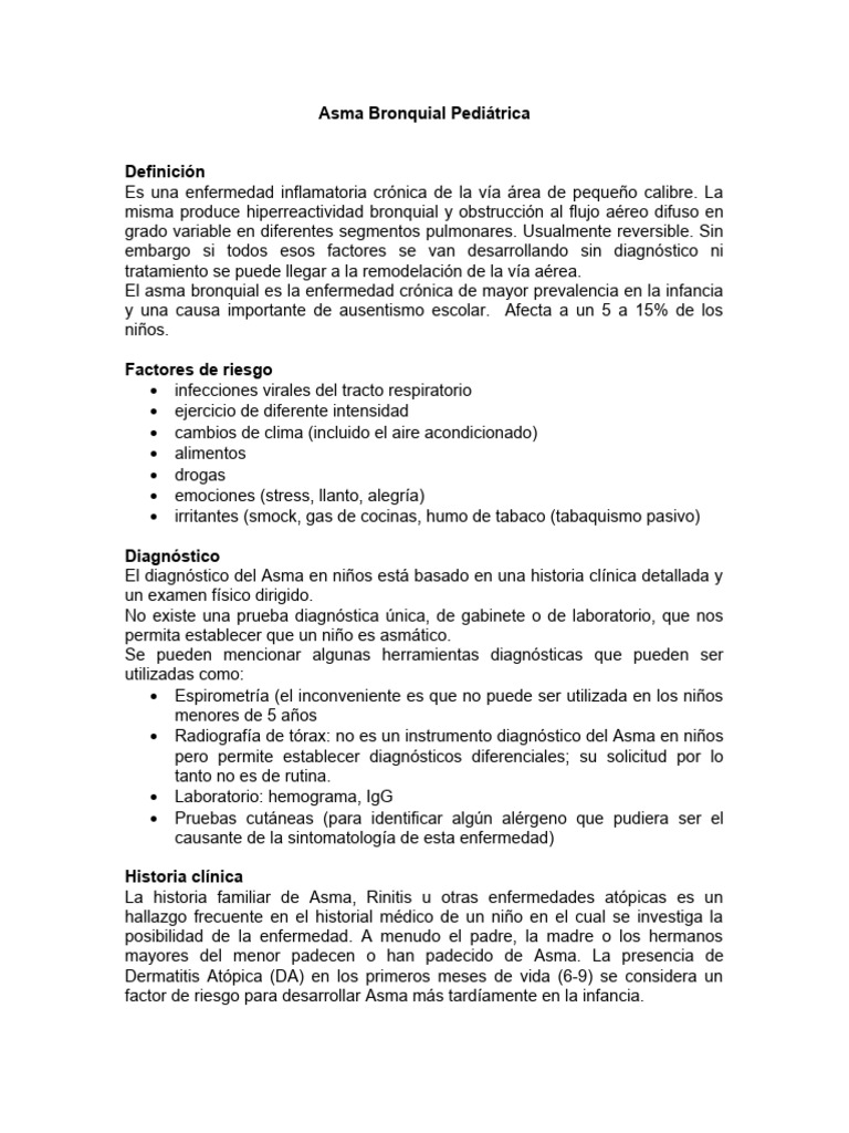 Guía de Asma Bronquial Final | PDF | Asma | Tos