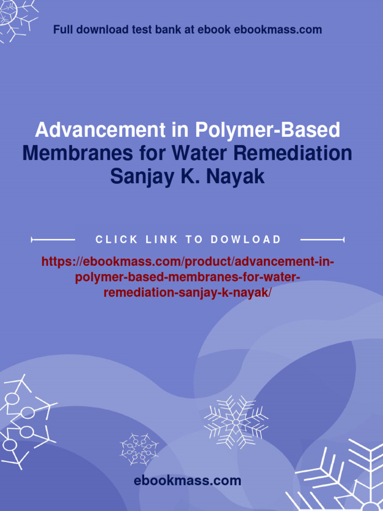 Full Download Advancement in Polymer-Based Membranes For Water ... Full Download Advancement in Polymer-Based Membranes For Water ...