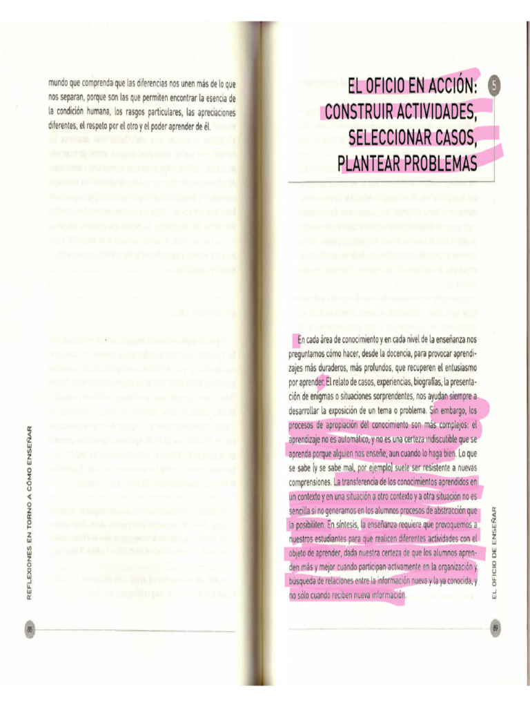 El Oficio de Ensen Ar - Edith Litwin - Capitulo 5 | PDF