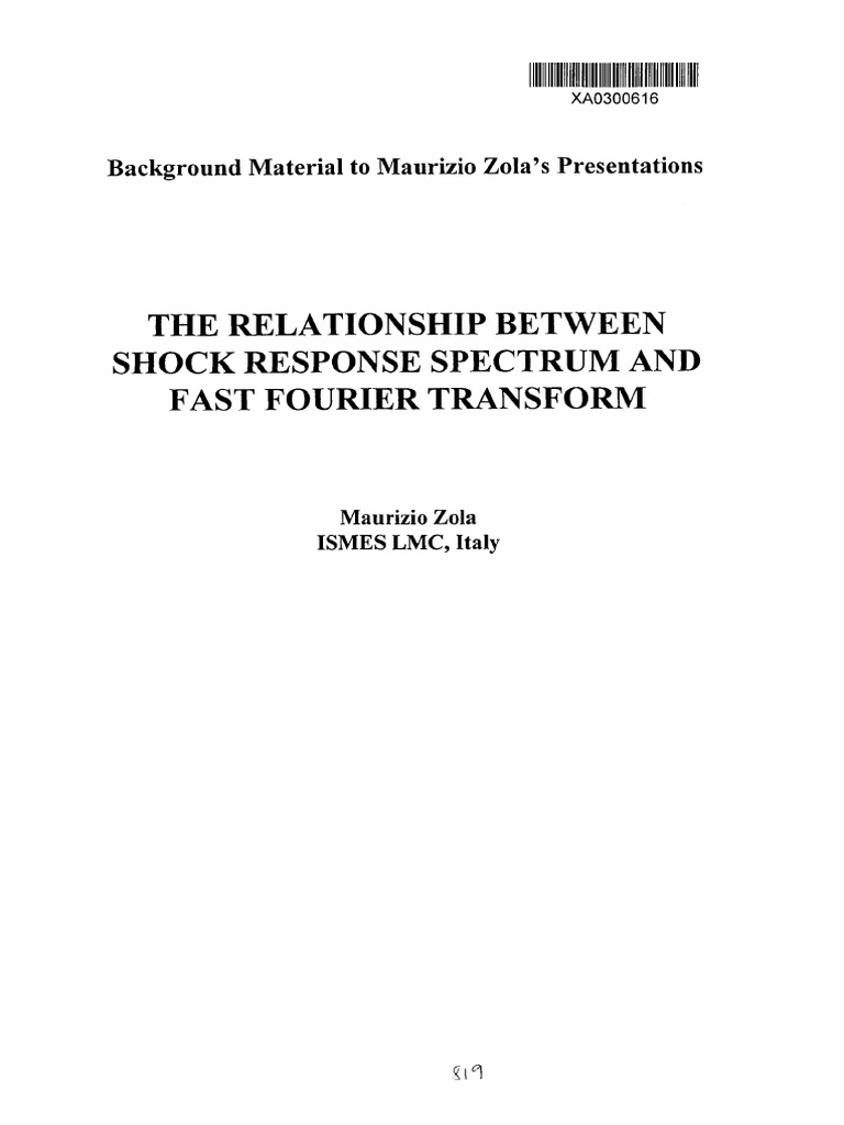 Shock Response Spectrum and FFT Analysis | PDF | Decibel | Spectral Density