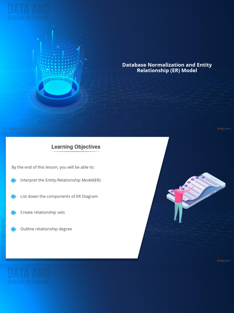 Lesson 03 Database Normalization And Entity Relationship Er Model Pdf Data Model Computing 0508