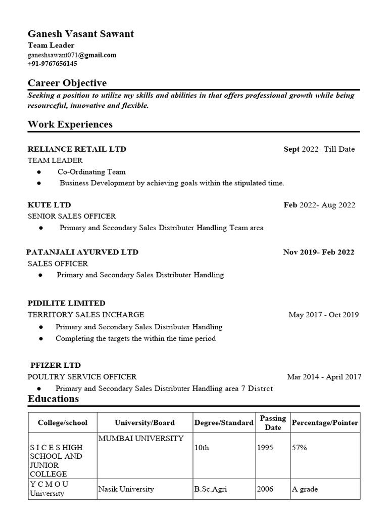 541717668-880532109-Resume Ganesh P | PDF