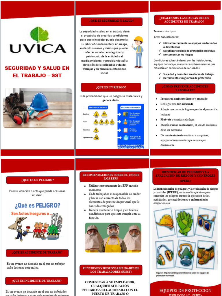 Triptico de SST | PDF | La seguridad