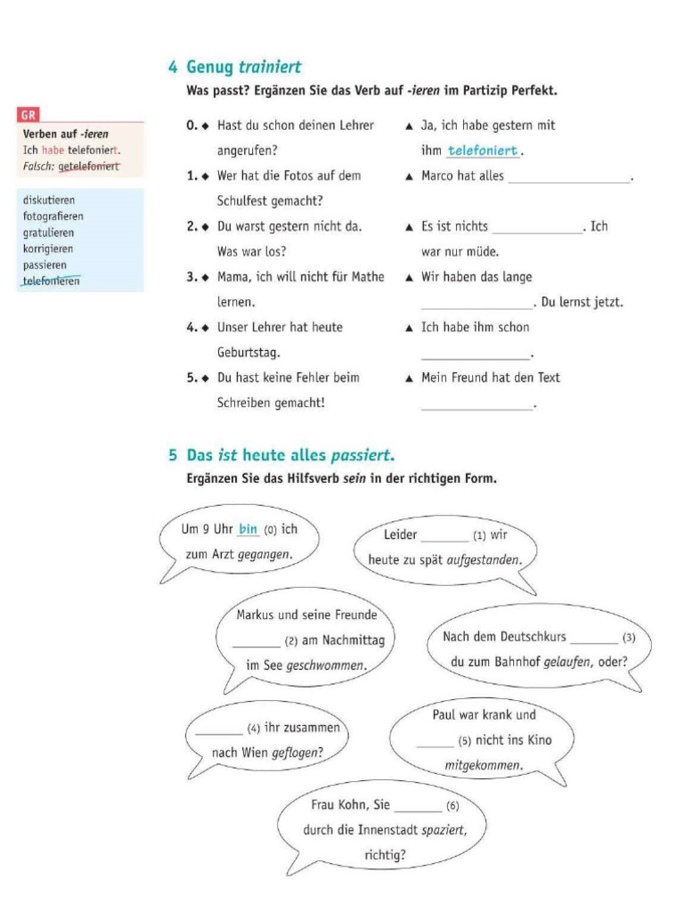 A2 Perfekt | PDF