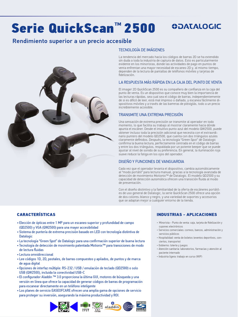 Ficha Técnica QW2500 | PDF | Código de barras | USB