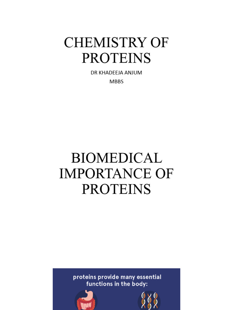 Bds-Chemistry of Proteins | PDF | Protein Structure | Proteins