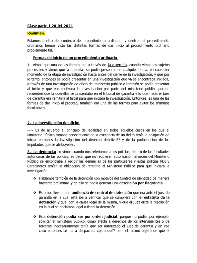 Parte 1 DPP 20-04-2024 | PDF | Mandato | Detención (encarcelamiento)