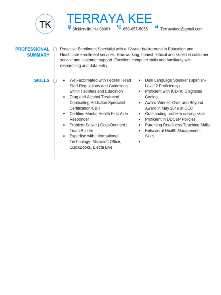 TERRAYA KEE Resume 2023 | PDF | Health Care