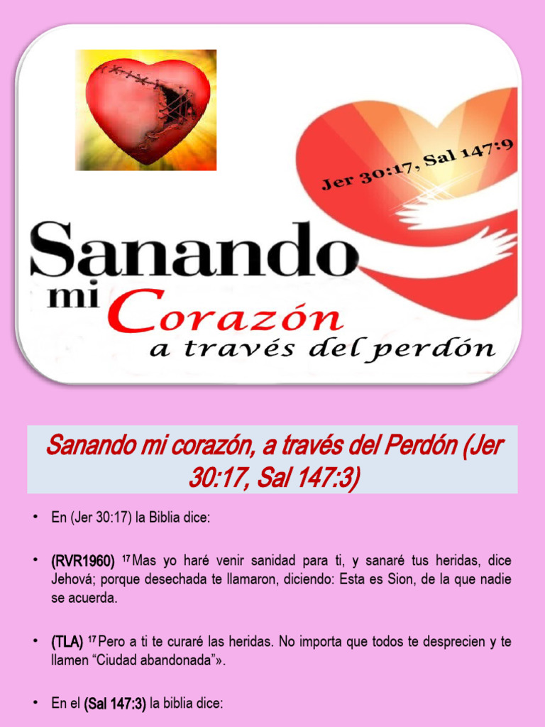 Sanando Mi Corazon A Traves Del Perdon, Laminas | PDF | Perdón | Amor