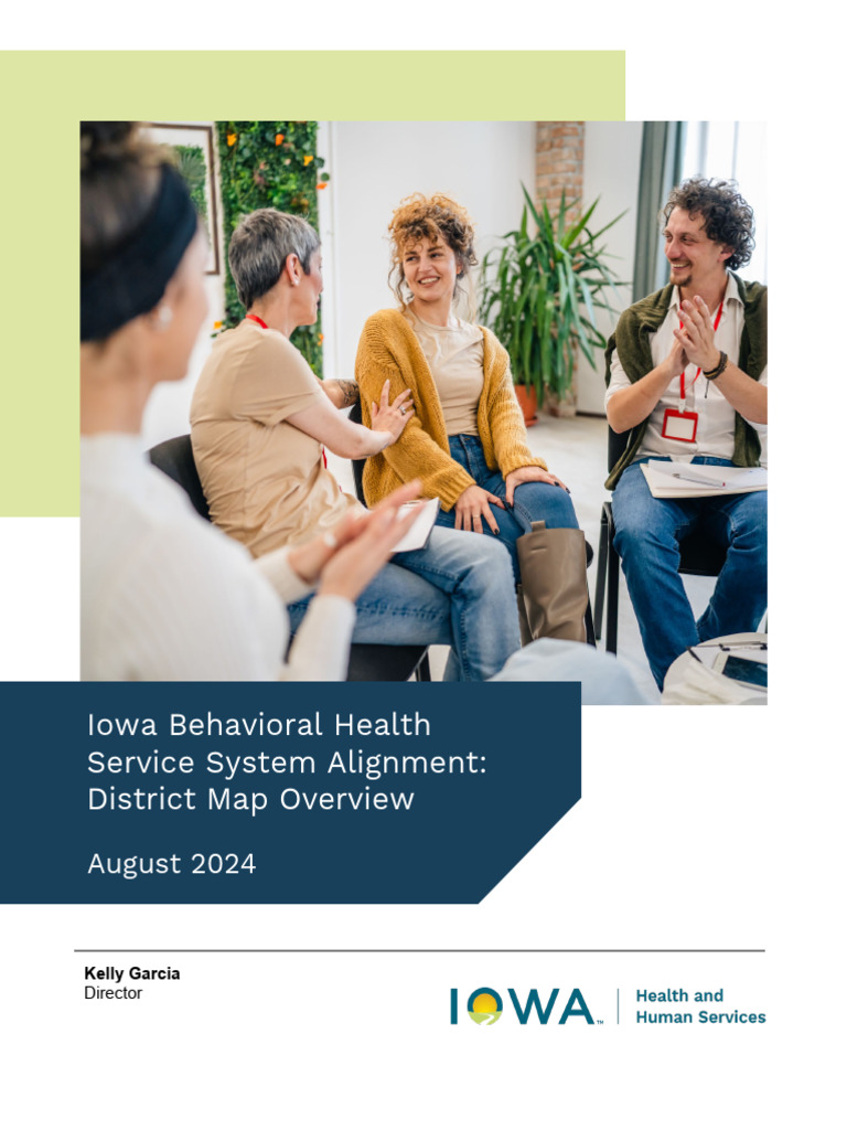 Iowa Behavioral Health District Map Overview | PDF | Mental Health ...