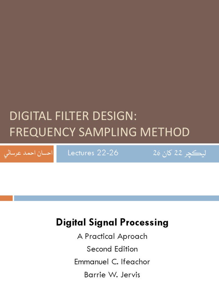 Designing a Low-Pass FIR Filter Using the Frequency Sampling Method | PDF | Low Pass Filter ...