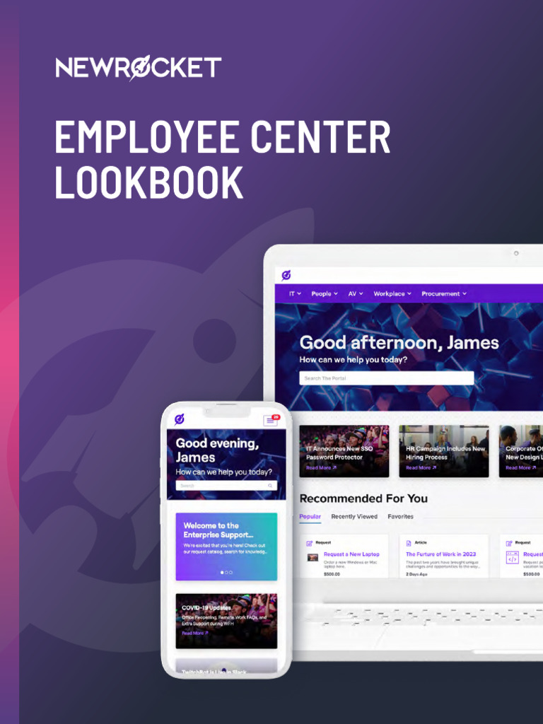 NewRocket Employee Center Lookbook | PDF