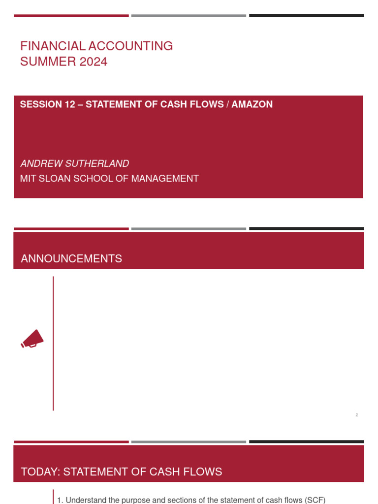Amazon Cash Flow Statement Analysis | PDF | Cash Flow Statement | Expense