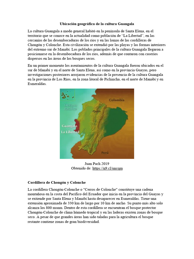 Ubicación Geográfica de La Cultura Guangala | PDF