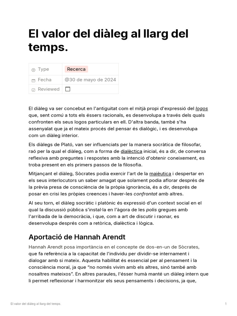 El Valor Del Dileg Al Llarg Del Temps.-1 | PDF