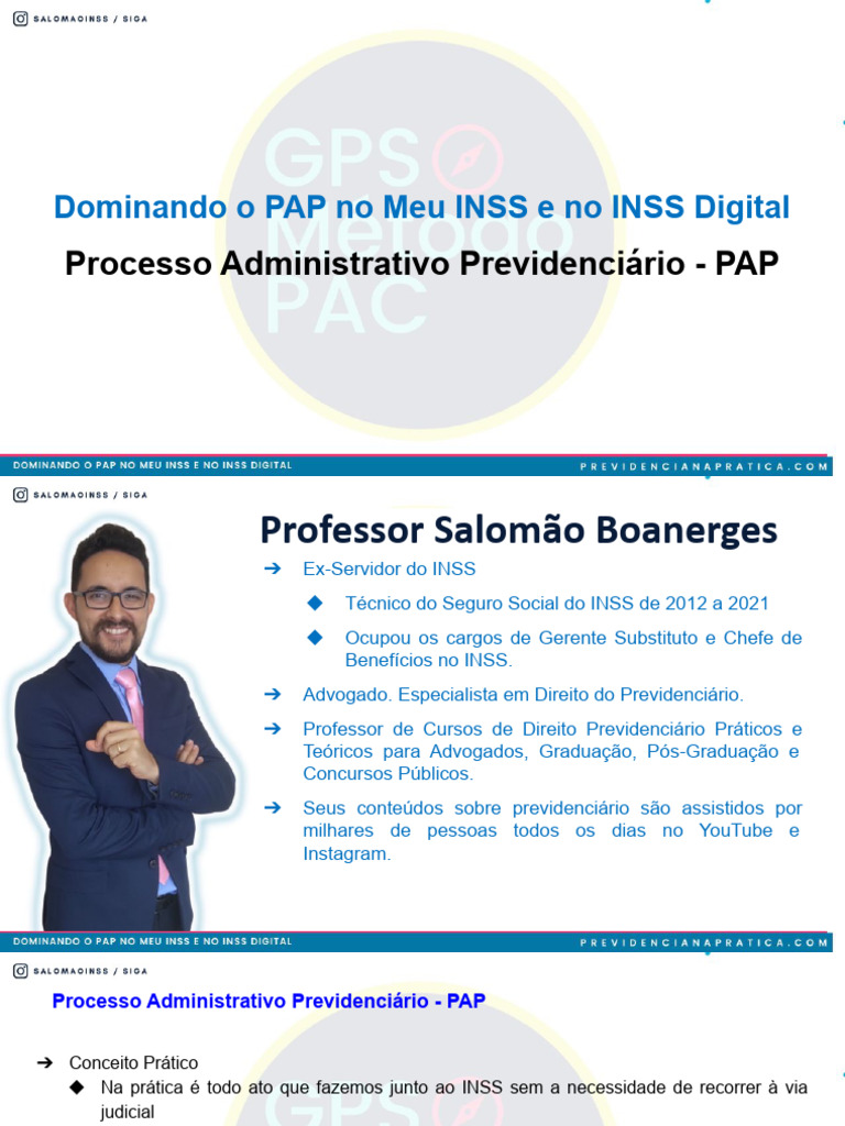 Introdução Ao PAP e Dominando o PAP No Meu INSS e No INSS Digital | PDF ... Introdução Ao PAP e Dominando o PAP No Meu INSS e No INSS Digital | PDF ...