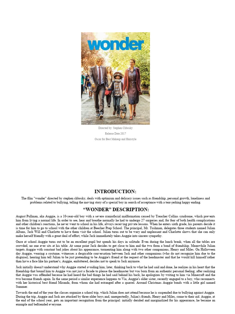 Wonder | PDF