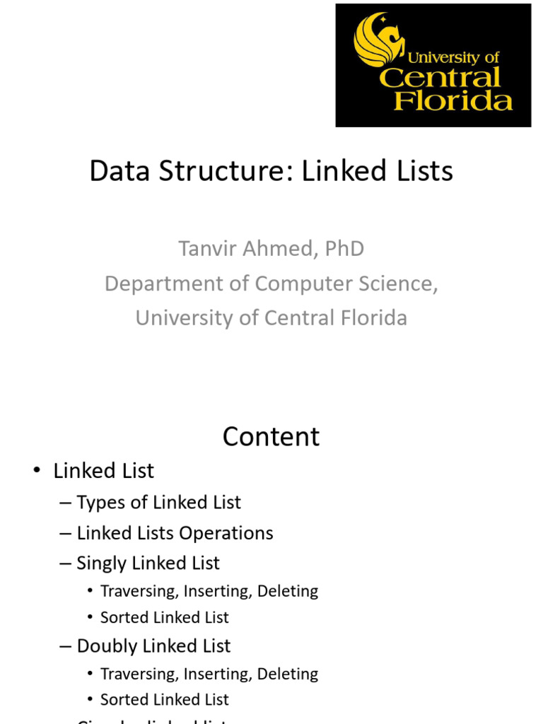 5 - LinkedList - Data - Structure - V1 | PDF | Pointer (Computer Programming) | Computer Programming