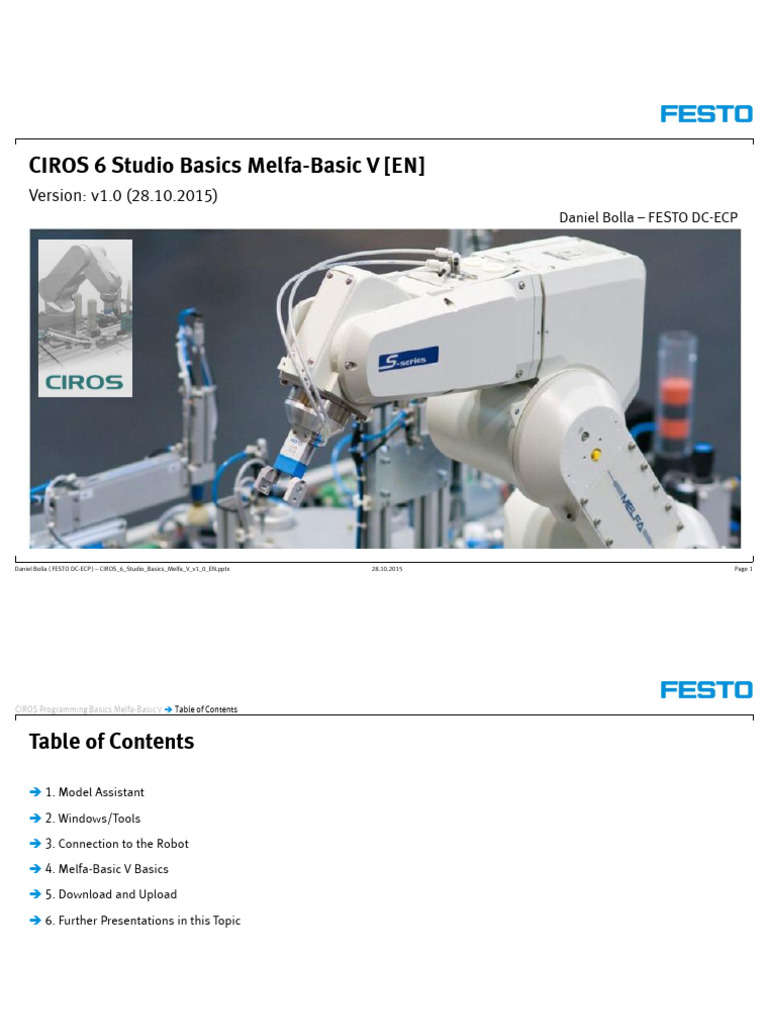 CIROS Studio 6 Basics Melfa V v1 0 EN | PDF | Software Engineering | Computer Engineering