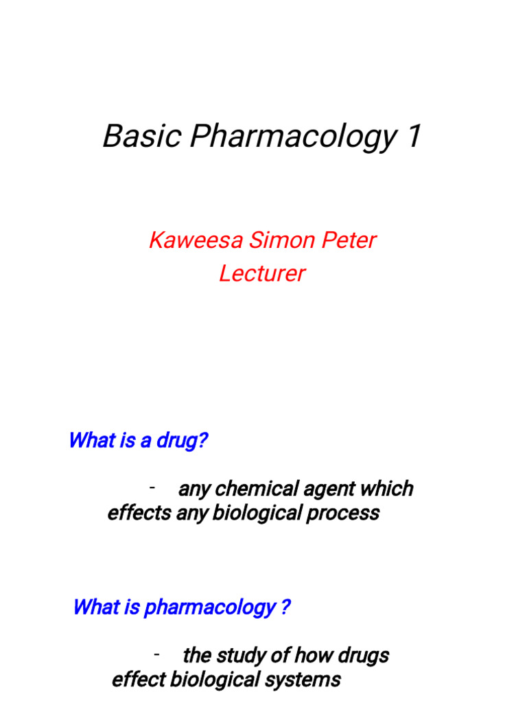 Pharmacology 1 Lecture Notes 2 | PDF | Drug Metabolism | Cytochrome P450 Pharmacology 1 Lecture Notes 2 | PDF | Drug Metabolism | Cytochrome P450