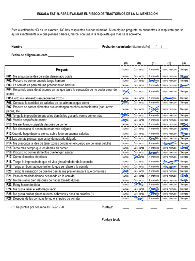 TCA Test | PDF | Nutrición | Dieta y nutrición