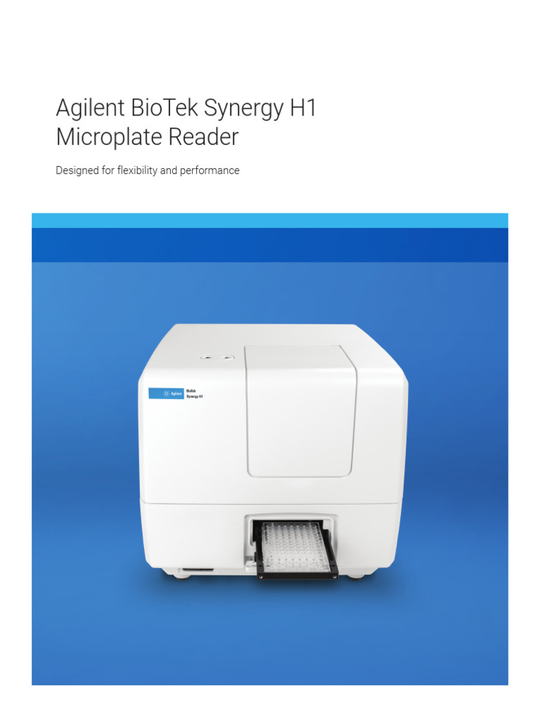 Agilent BioTek Synergy H1 Overview | PDF | Biology | Biochemistry