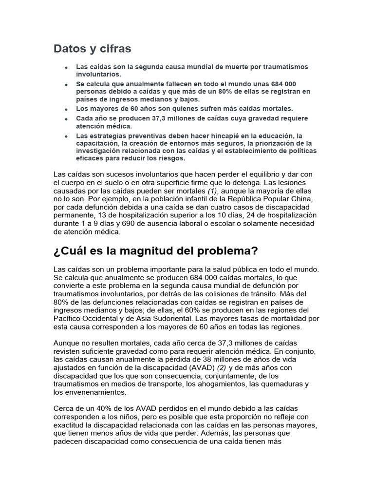 Datos y Cifras | PDF | Seguridad y salud ocupacional | Vejez