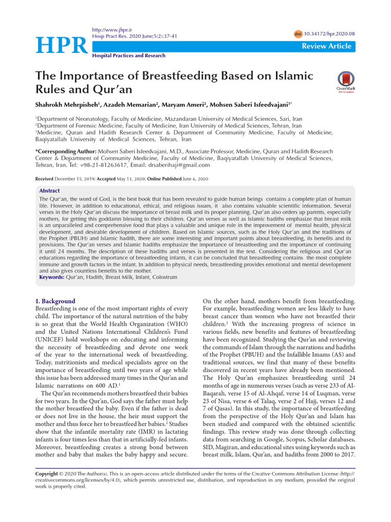 HPR Volume 5 Issue 2 Pages 37-41 | PDF | Breastfeeding | Breast Milk
