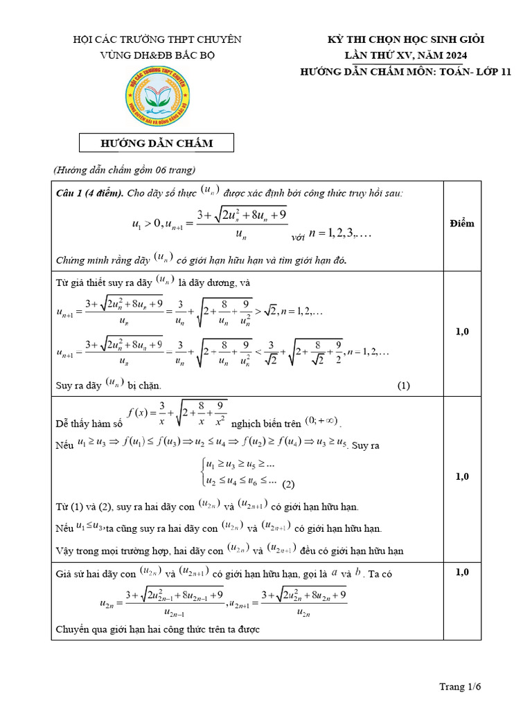 Huong Dan Cham Lop 11 Cuoi Cung | PDF