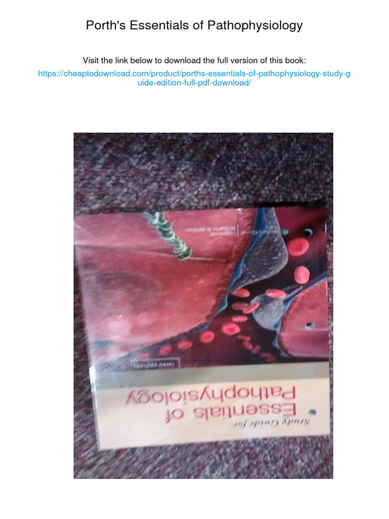 Porth's Essentials of Pathophysiology. ISBN 9780781777797, 978 ...