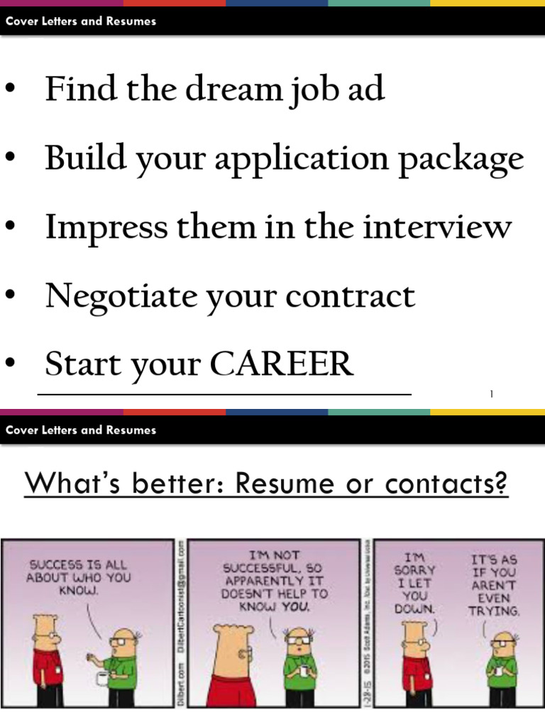 2 - Lecture 02 - Flipped Slides - Cover Letters and Resumes | PDF ...