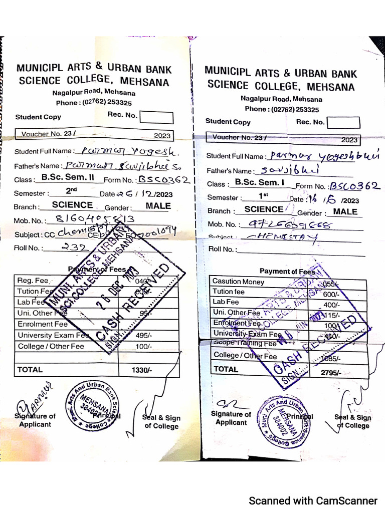 Student Fees.. | PDF