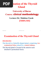 Thyroid Status Examination OSCE Guide | PDF | Thyroid | Neck