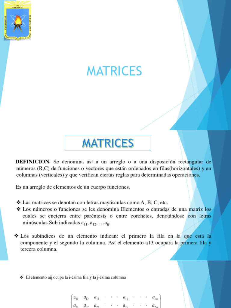 Introducción a las Matrices | PDF | Matriz (Matemáticas) | Matemáticas