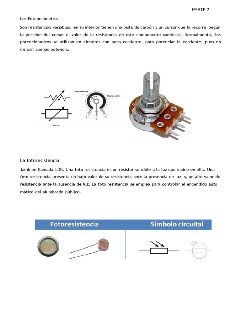 Componentes Electrónicos Básicos | PDF | Corriente eléctrica | Inductor