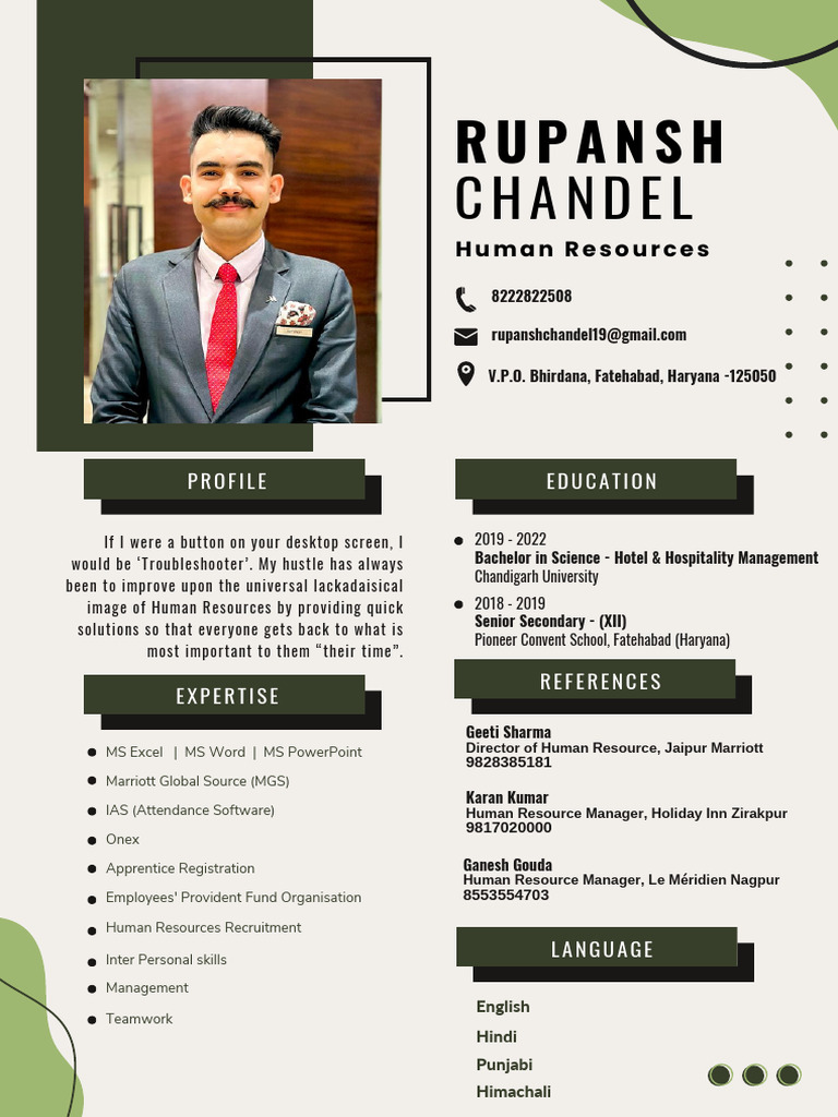 Human Resources - Rupansh Chandel-3 | PDF | Human Resources | Recruitment