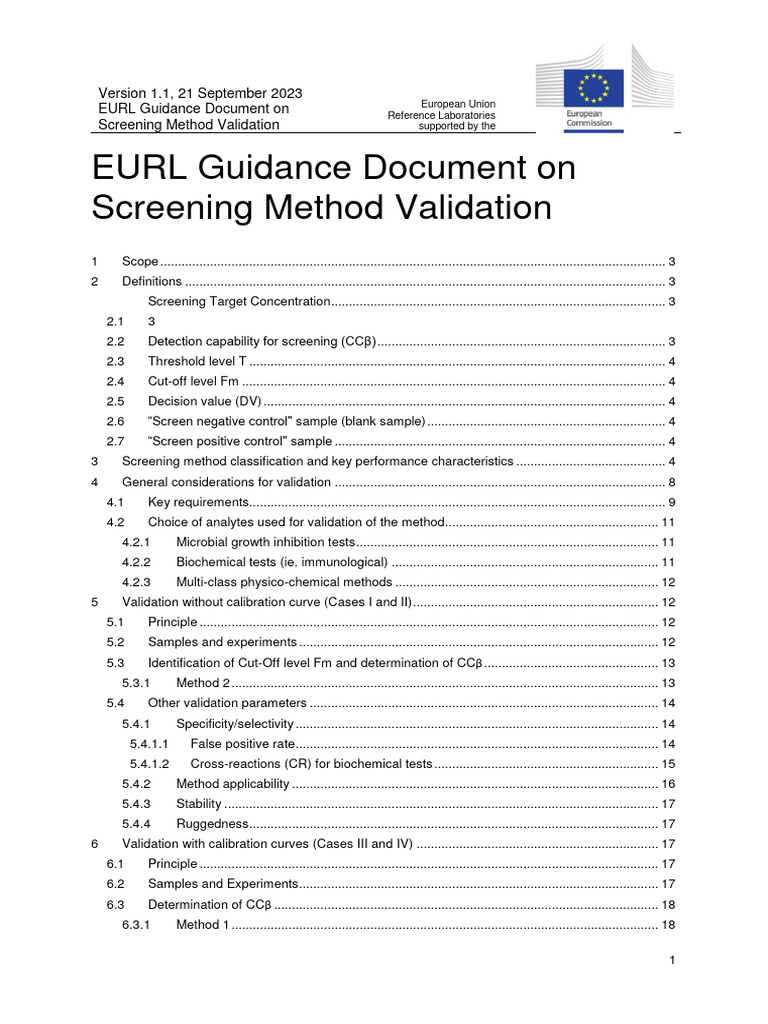 Guidance Screening 20230921 v1 0 | PDF | Elisa | High Performance ...