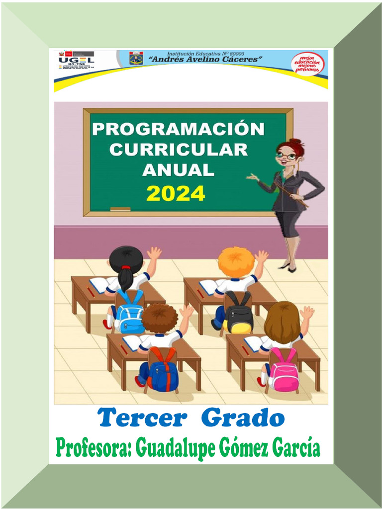 3° PROGRAMACIÓN ANUAL 3RO A 2024 Modificada | PDF | Aprendizaje | Familia
