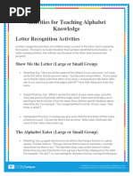 Kindergarten Skill Practice Activity Guide | PDF | Pasta | Leisure