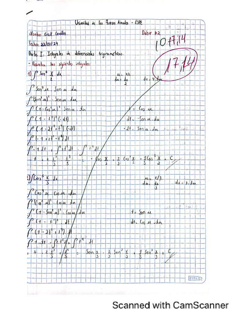 Cevallos Erick Deber 2 Matematica | PDF
