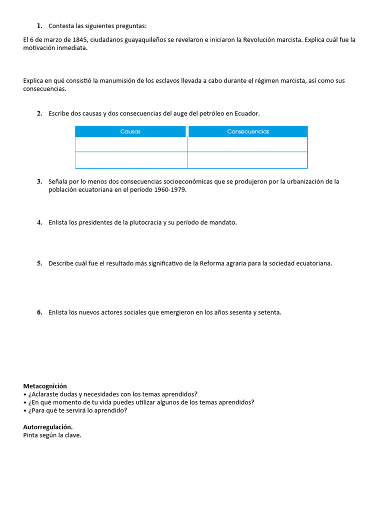 Preguntas Exam 2q Eess 7MO | PDF